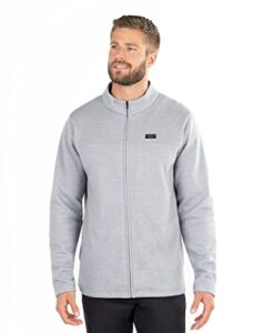 travismathew men's koozie 2.0 jacket, light grey, small