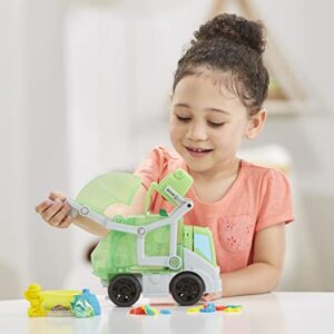 Play-Doh Wheels Dumpin' Fun 2-in-1 Garbage Truck Toy, with Stinky Scented Garbage Compound and 3 Additional Cans, Preschool Toys for 3 Year Old Boys and Girls and Up, Non-Toxic (Amazon Exclusive)