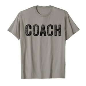 Coach Funny Sports Coaching Distressed Vintage Retro T-Shirt