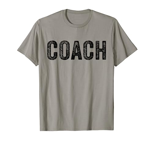 Coach Funny Sports Coaching Distressed Vintage Retro T-Shirt