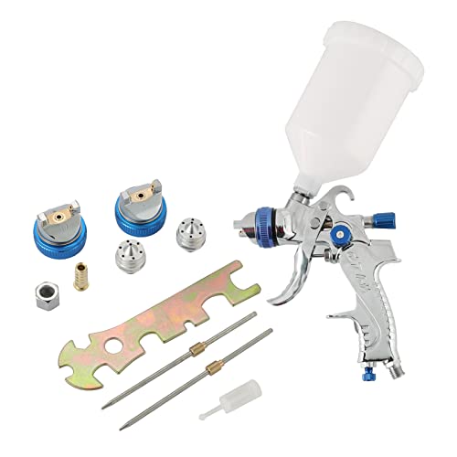 ATPEAM HVLP Gravity Feed Air Spray Gun with 3 Nozzles 1.4/1.7/2mm Nozzle Size 600cc | Spray Paint Gun Professional Kits for Car Primer, Surface Painting, Topcoat