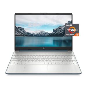 HP Newest 2022 15.6＂ FHD Busienss Laptop, AMD Ryzen 5 5500U 6 core(Beat i7-1160G7, up to 4GHz), 32GB RAM, 1TB PCIe SSD, AMD Radeon Graphics, WiFi, Windows 11, Blue + Accessories