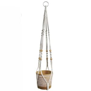 HOBBYMATE Macrame Hanging Plant Holder Without Plant Pot, Indoor & Outdoor Plant Hangers with Ceiling Hooks