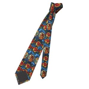 GUIVUPP Beauty and Beast Fairytale Glass Tie Funny Fashion Wide Novelty Neck Ties For Men Teen Gift, One Size