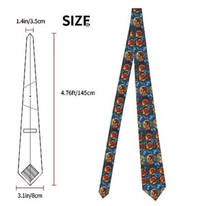 GUIVUPP Beauty and Beast Fairytale Glass Tie Funny Fashion Wide Novelty Neck Ties For Men Teen Gift, One Size