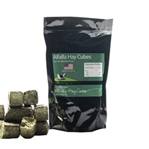 Rabbit Hole Hay Ultra Premium, All Natural Alfalfa Cubes for Your Small Pet Rabbit, Chinchilla, or Guinea Pig (12oz)