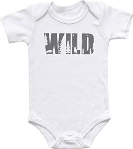 wild baby bodysuit, adventure baby clothes, wild baby shirt, nature lover hiking baby shower gift, mountain shirt (12m long sleeve bodysuit) (0-3m short sleeve bodysuit)