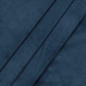 Eclipse Aurelia Velvet Room Darkening Grommet Noise Reduction Window Curtains (2 Panels), 52 in x 84 in, Navy