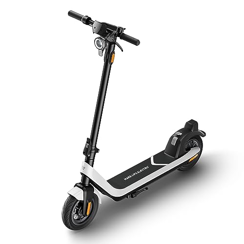 NIU KQi 2 Electric Scooter for Adults - 300W Power, 25 Miles Long-Range, 10'' Tubeless Fat Tire, Dual Brakes, W. Capacity 250lbs, Portable Folding Commuting E-Scooter, UL Certified