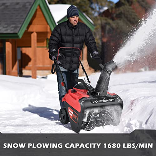 PowerSmart Snow Blower Gas Powered 21-Inch, 212cc Engine Single-Stage Snowblower PS21