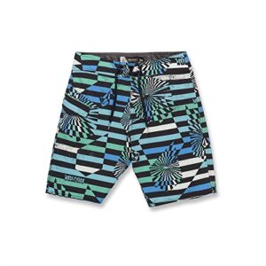 volcom boys' mod tech boardshorts (big boys & little sizes), stone maliblue, 27