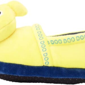 Nickelodeon Kids Baby Shark Slippers - Baby Shark Plush Slip-On Fuzzy Slippers (Boys/Girls), Size 7-8 Toddler, Yellow