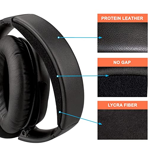 SOULWIT Replacement Headband Pad Kit for Bose QC35 & QuietComfort 35 II (QC35 ii) Headphones, Easy DIY Installation (Black)