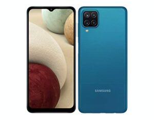 samsung galaxy a12 32gb a125u 6.5" display quad camera android smartphone - blue (renewed) (at&t unlocked)