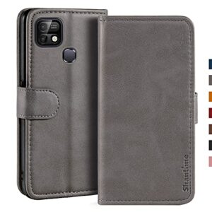 for Infinix Smart 5 Pro Case, Leather Wallet Case with Cash & Card Slots Soft TPU Back Cover Magnet Flip Case for Infinix Smart 5 Pro (6.52”)