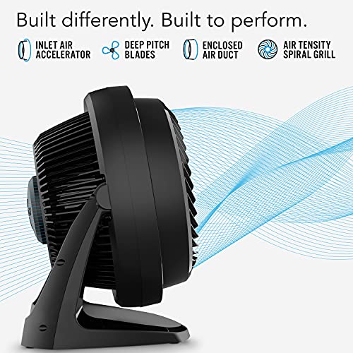 Vornado 184 Whole Room Air Circulator Tower Fan, 41", 184-41", Black & 62 Whole Room Air Circulator Fan with 3 Speeds, Black