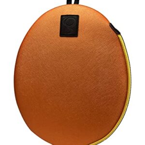 OneJoy Badminton Paddle Cover, Badminton Racquet Sleeves, Badminton Racket Bag with Zipper, for Single Badminton Racket, AJ20-335 Orange Color 26cm x 22cm