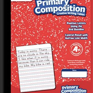 Mead Primary Composition Notebook K-2, 12 Pack Primary Ruled Composition Book, Color May Vary, Grades K-2 Writing Dotted Lined Notebook, 100 Sheets (200 Pages) 489902ELG