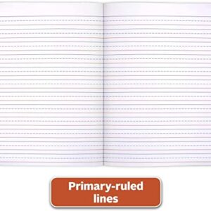 Mead Primary Composition Notebook K-2, 12 Pack Primary Ruled Composition Book, Color May Vary, Grades K-2 Writing Dotted Lined Notebook, 100 Sheets (200 Pages) 489902ELG