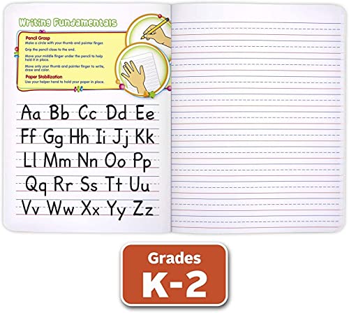 Mead Primary Composition Notebook K-2, 12 Pack Primary Ruled Composition Book, Color May Vary, Grades K-2 Writing Dotted Lined Notebook, 100 Sheets (200 Pages) 489902ELG