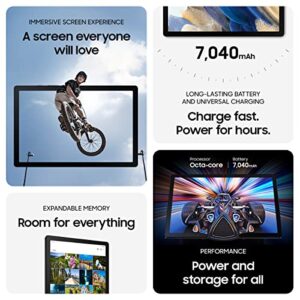 SAMSUNG Galaxy Tab A8 10.5” 32GB Android Tablet, LCD Screen, Kids Content, Smart Switch, Long Lasting Battery, US Version, 2022, Dark Gray