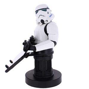 Exquisite Gaming: The Mandalorian: Imperial Stormtrooper -Star Wars Mobile Phone & Gaming Controller Holder, Device Stand, Cable Guys, Licensed Figure