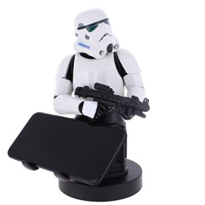 Exquisite Gaming: The Mandalorian: Imperial Stormtrooper -Star Wars Mobile Phone & Gaming Controller Holder, Device Stand, Cable Guys, Licensed Figure