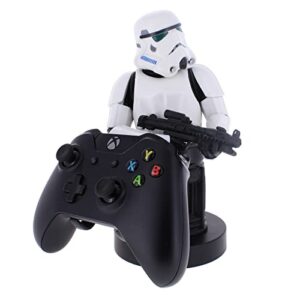 Exquisite Gaming: The Mandalorian: Imperial Stormtrooper -Star Wars Mobile Phone & Gaming Controller Holder, Device Stand, Cable Guys, Licensed Figure