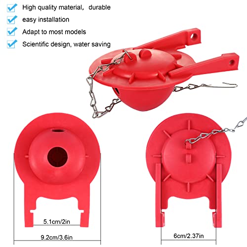 Hortsun 3 Pieces Water Tank Replacement Kit Include Toilet Flush Lever Handle Universal Toilet Handle Replacement Toilet Flapper Replacement for Toilet Tank