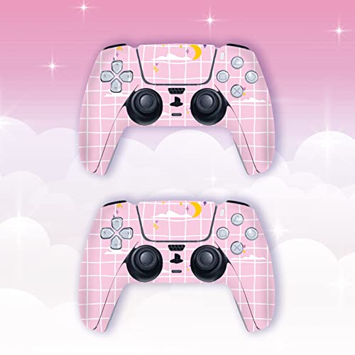 BelugaDesign Kirby Boba Skin PS5 | Anime Bubble Tea Smash Dessert | Cute Kawaii Pastel Vinyl Cover Wrap Sticker Full Set Console Controller | Compatible with Sony Playstation 5 (PS5 Disc, Pink)