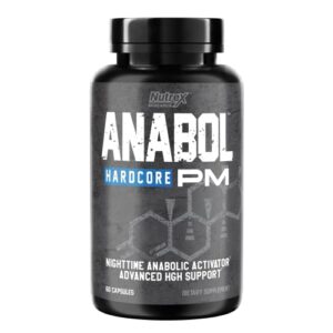 anabol pm nighttime muscle builder & sleep aid | anabolic muscle building supplement | clinically researched ripfactor, epicatechin & more | post workout muscle recovery & strength – 60 pills