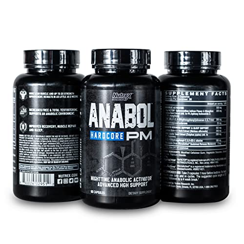 Anabol PM Nighttime Muscle Builder & Sleep Aid | Anabolic Muscle Building Supplement | Clinically Researched RIPFACTOR, Epicatechin & More | Post Workout Muscle Recovery & Strength – 60 Pills