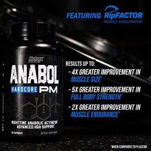 Anabol PM Nighttime Muscle Builder & Sleep Aid | Anabolic Muscle Building Supplement | Clinically Researched RIPFACTOR, Epicatechin & More | Post Workout Muscle Recovery & Strength – 60 Pills