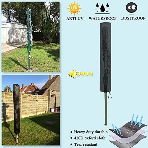 Becony Rotary Dryer Clotheslines Cover Umbrella Drying Line Rack Protective Waterproof 420D