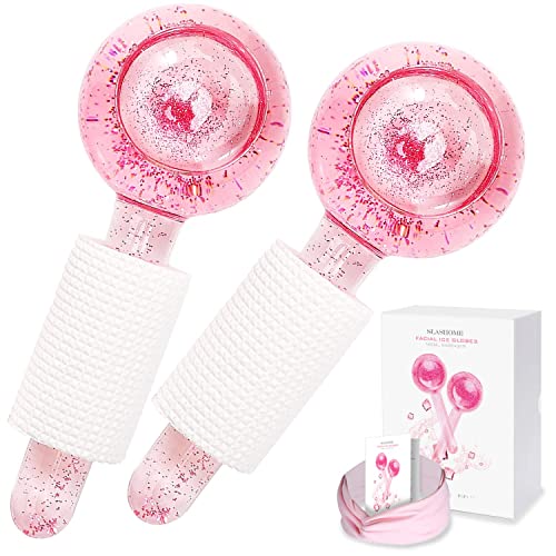 slashome Ice Globes for Facials, Globes, Face Massager, Tools, Facial Cooling Neck & Eyes, Daily Beauty, Tighten Skin, Anti Ageing, Reduce Puffy and Wrinkle