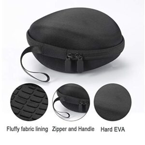 Hard Travel Carrying Case Compatible with Skullcandy Crusher Over-Ear Headphones. (Case Only, Not Include The Device)-Black(Black Lining)