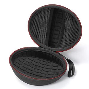 Hard Travel Carrying Case Compatible with Skullcandy Crusher Over-Ear Headphones. (Case Only, Not Include The Device)-Black(Black Lining)