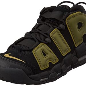 Nike mens Air More Uptempo 96 Basketball Trainers Cj6129 Shoes, Black/Rough Green-pilgrim-blac, 11