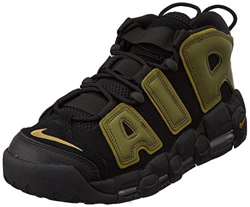 Nike mens Air More Uptempo 96 Basketball Trainers Cj6129 Shoes, Black/Rough Green-pilgrim-blac, 11