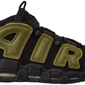 Nike mens Air More Uptempo 96 Basketball Trainers Cj6129 Shoes, Black/Rough Green-pilgrim-blac, 11