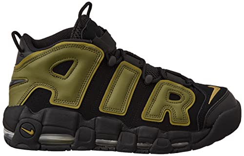 Nike mens Air More Uptempo 96 Basketball Trainers Cj6129 Shoes, Black/Rough Green-pilgrim-blac, 11