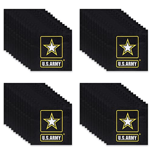 Havercamp U.S. Army Beverage Napkins (48 pcs.)! 48 US Army Napkins, 5 inch Square (folded) in the Officially Licensed United States Army Logo.