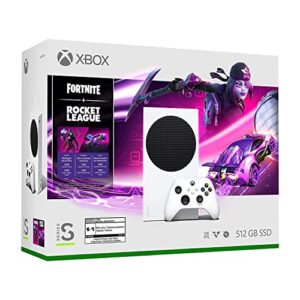 microsoft xbox series s 512gb ssd all-digital console (disc-free gaming) - fortnite & rocket league - wireless controller - hdr - 1440p gaming resolution (renewed)