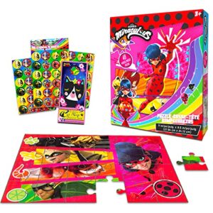 zagtoon miraculous ladybug puzzle - bundle with miraculous ladybug jigsaw puzzle activity plus superhero fun pack and more (miraculous ladybug toys)