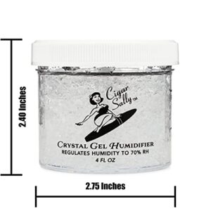 Cigar Sally Crystal Gel Humidifier for Cigar Humidors (4 oz Jar)