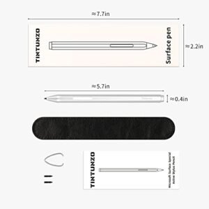 Pen for Surface - Stylus Pen for Microsoft Surface Pro 9/8/X/7/6/5/4/3/Surface 3/go/go 2/go 3/Book/Laptop/Studio - Palm Rejection Pencil for Windows, HP, ASUS - Silver