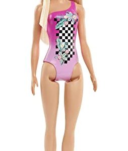 Barbie Beach Doll in Pink Swimsuit