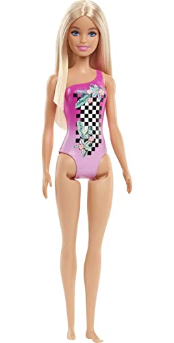 Barbie Beach Doll in Pink Swimsuit