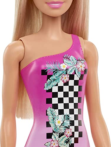 Barbie Beach Doll in Pink Swimsuit