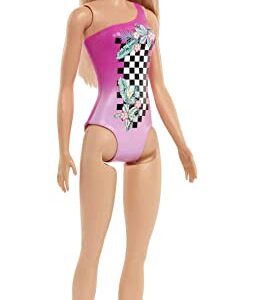 Barbie Beach Doll in Pink Swimsuit